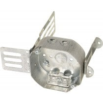 54151-LSSAX - 4" Steel Stud Box Octagonal Box with Clamps — LED WAREHOUSE