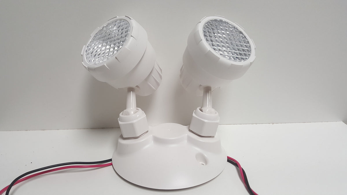 Universal LED Emergency Light with 2 Remote Heads — LED WAREHOUSE