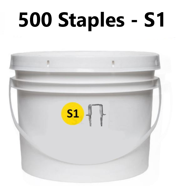 S1 Staples Bucket (500PCS) For NON-Metallic Sheathed Cable 14/2, 12/2 ...